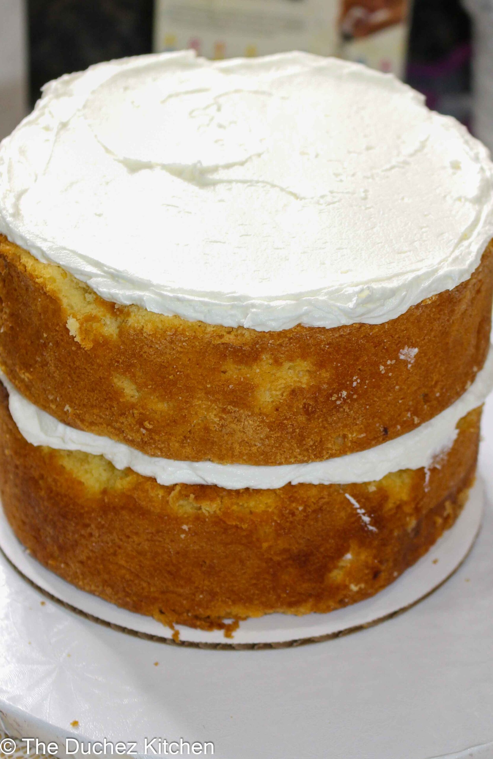 Tropical Smoothie Cake (with Coconut Buttercream) - The Duchez Kitchen