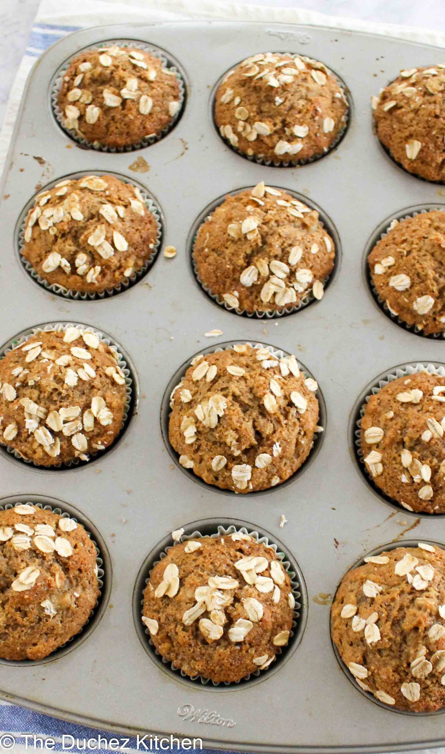 Whole Wheat Banana Muffins Recipe - The Duchez Kitchen