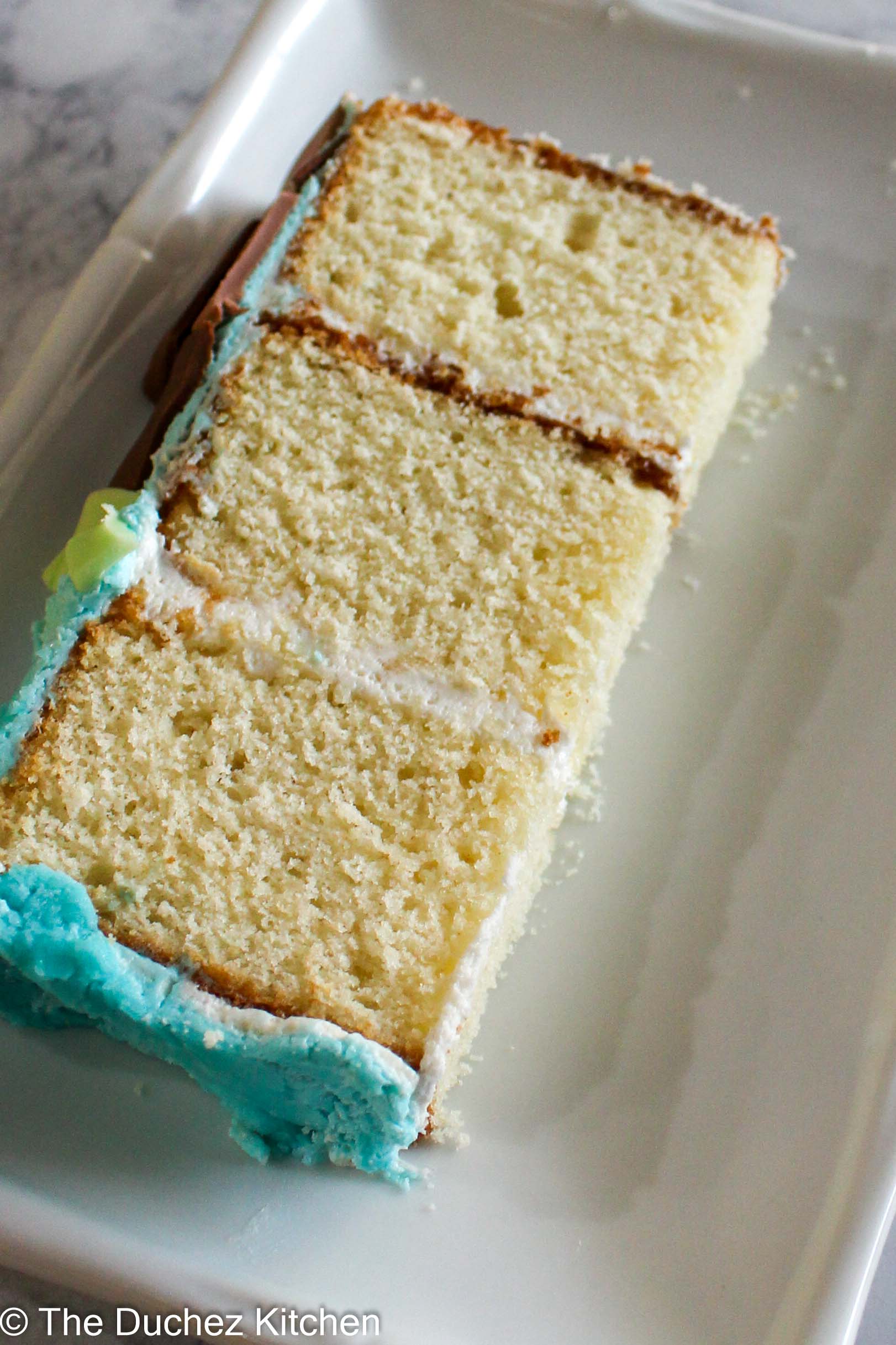 Double Layer Vanilla Cake Recipe