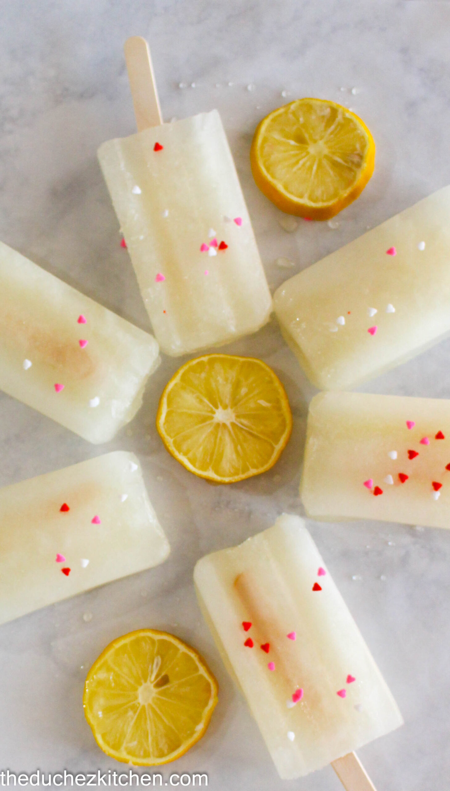 Lemonade Popsicles - The Duchez Kitchen
