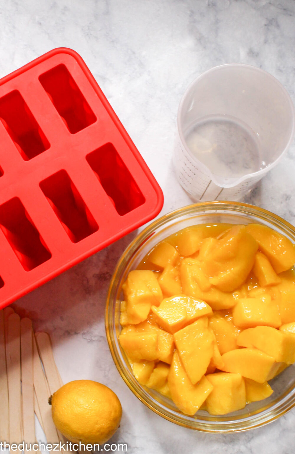 Homemade Mango Popsicles - The Duchez Kitchen