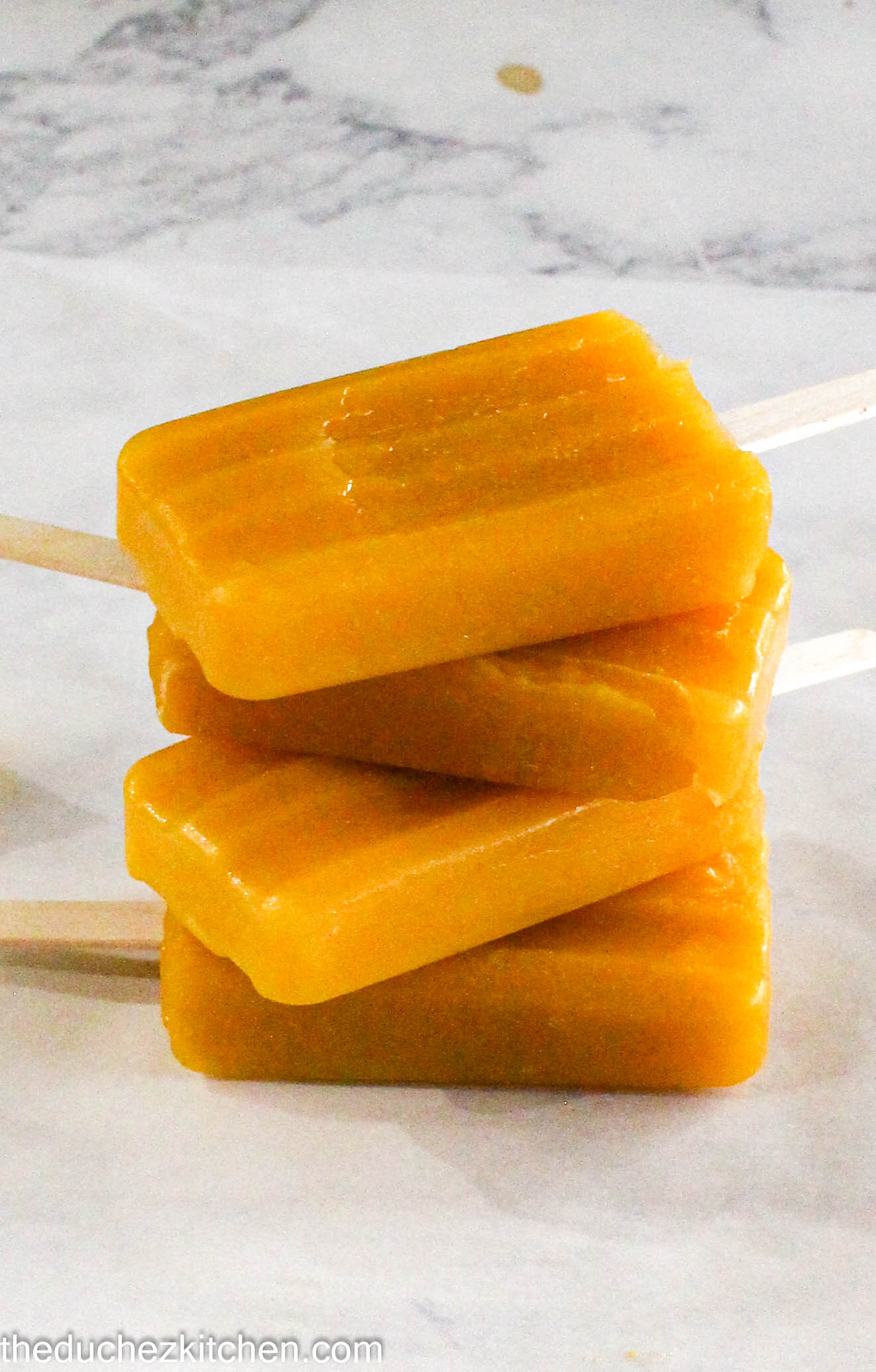 Homemade Mango Popsicles - The Duchez Kitchen