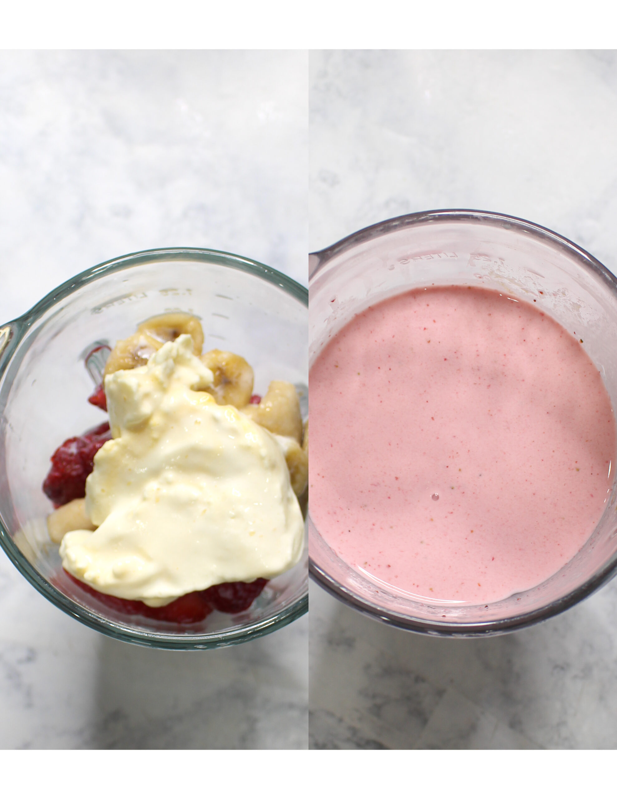 Strawberry Banana Milkshake Recipe - The Duchez Kitchen