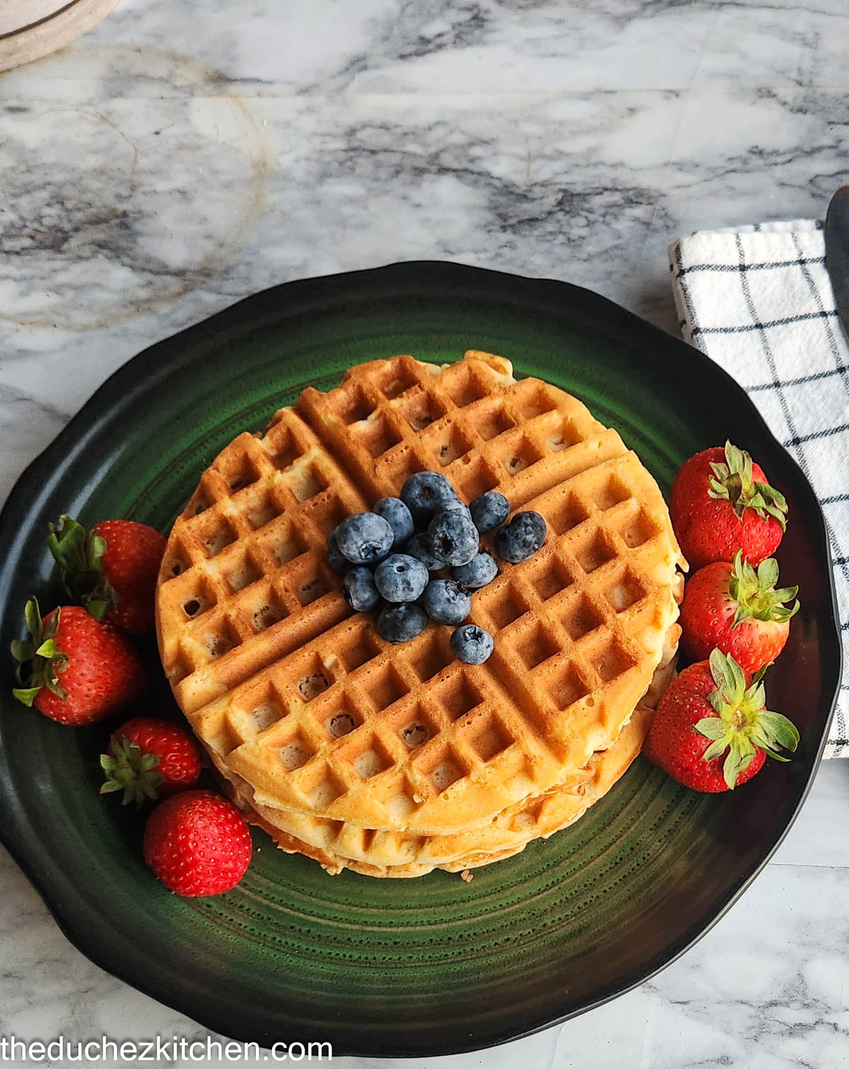 Easy American Waffle - The Duchez Kitchen