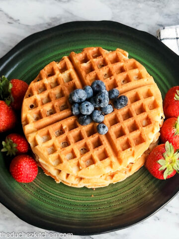 Easy American Waffle - The Duchez Kitchen