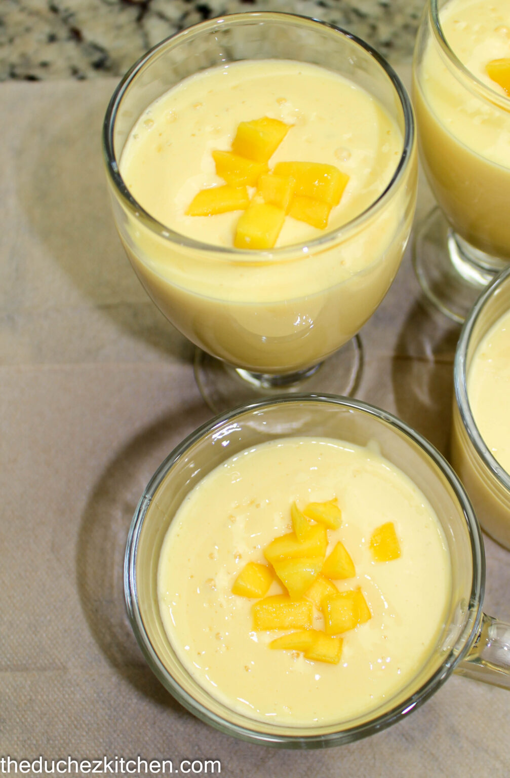 How to Make Mango Yogurt Drink - The Duchez Kitchen